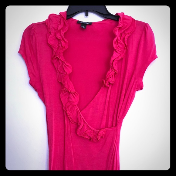 A. Byer | Tops | Red Ruffled Shirt By A Byer | Poshmark